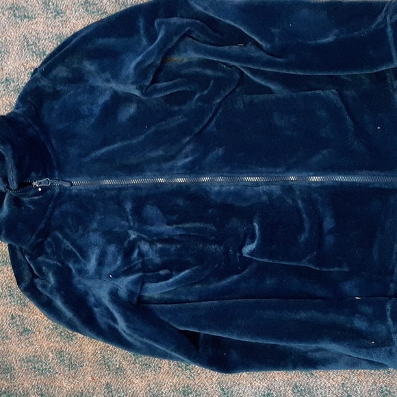 Heatkeep | Jackets & Coats | Heat Keep Velvet Blue Jacket | Poshmark